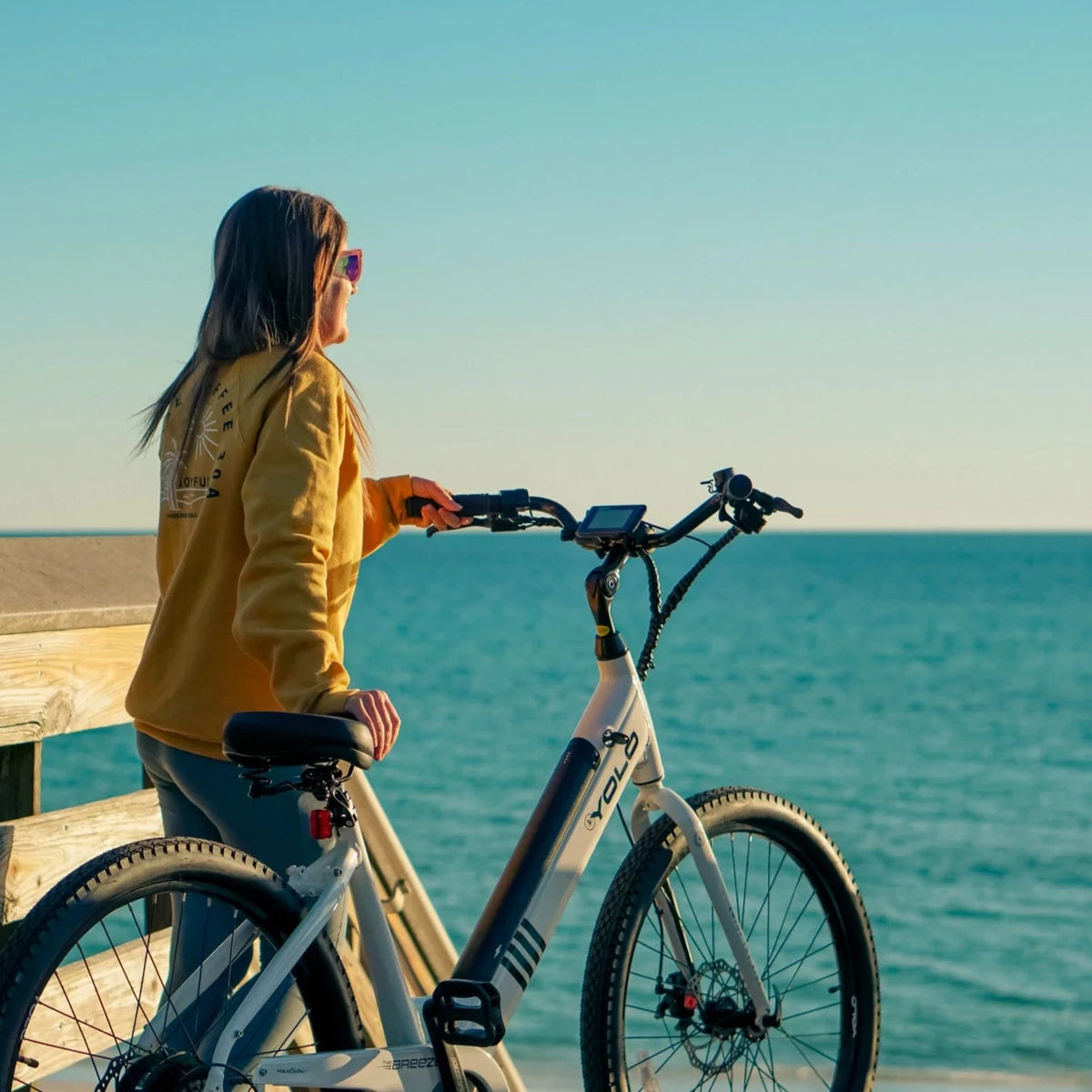 YOLO Breeze Electric Bike - White | YOLO Board and Bike