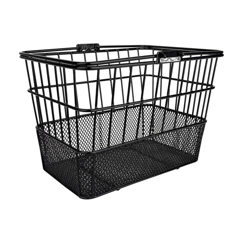 Rear Rack Basket Sunlite Rear Wire Folding Bike Basket - 13x8.6x8.6 ...